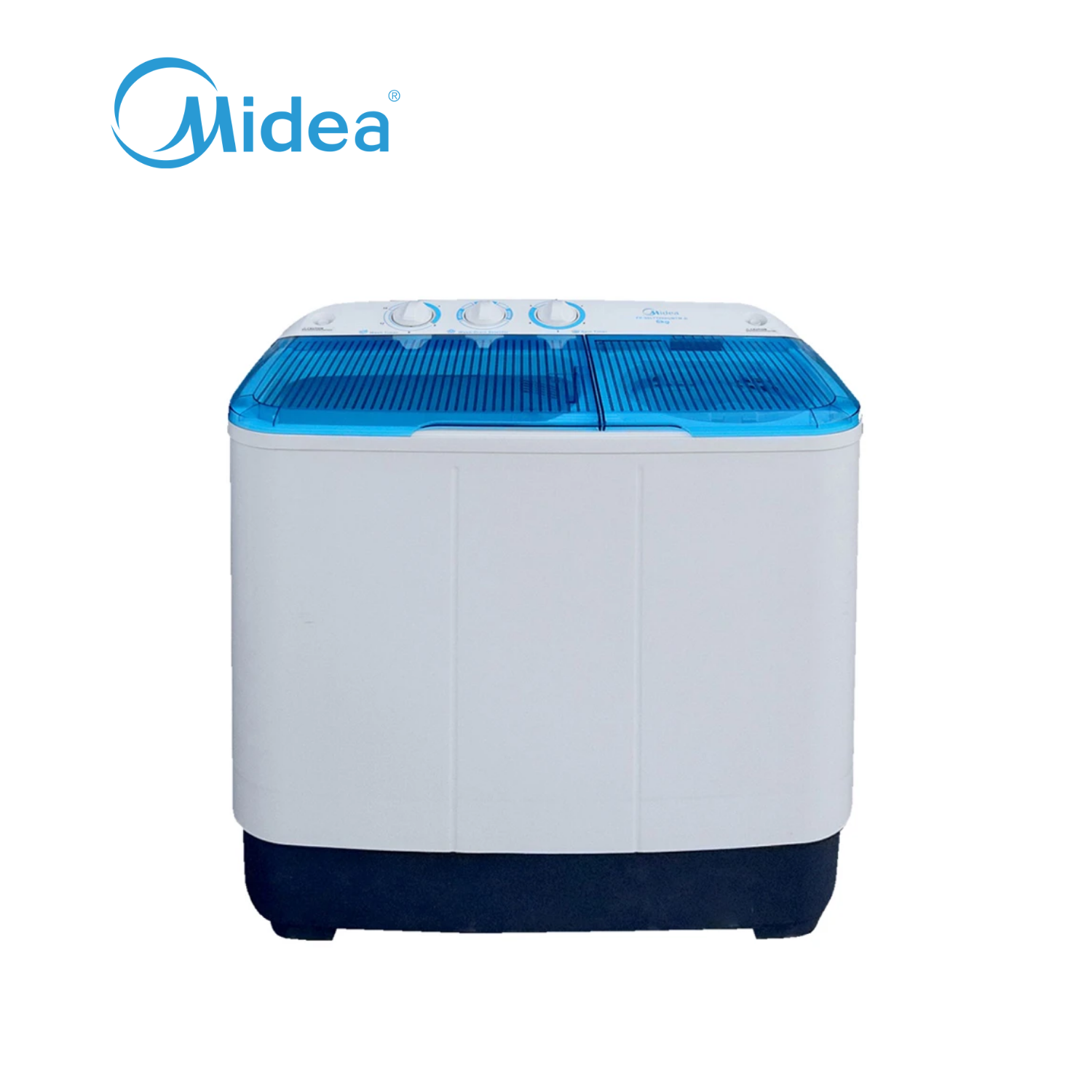 MIDEA FP-90LTT060GMTM-B 6kg Semi-Auto Twin Tub Washing Machine